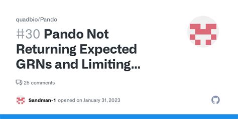 Pando Not Returning Expected Grns And Limiting Target Genes To A