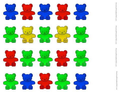 Counting Bears Worksheet
