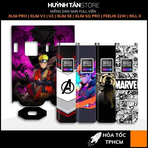 Miếng dán skin xlim pro x lim sq pro x lim v2 xlim se rill x feelin in hình full viền với đa