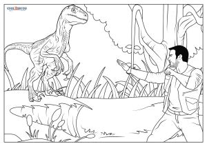 Jurassic World Blue Coloring Pages 2025
