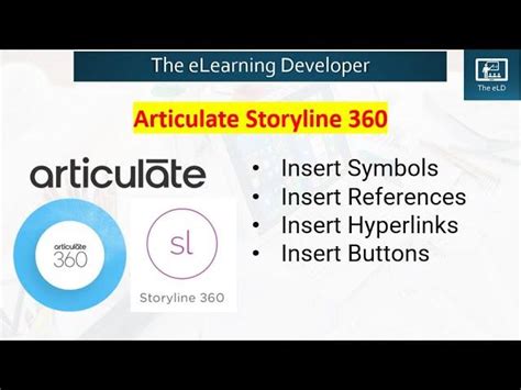 Insert Symbols References Hyperlinks Buttons In Storyline 360 Ravi Kumar Gupta