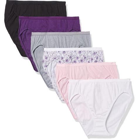 Hanes Ultimate Womens High Waisted Panties Moisture Wicking Cotton