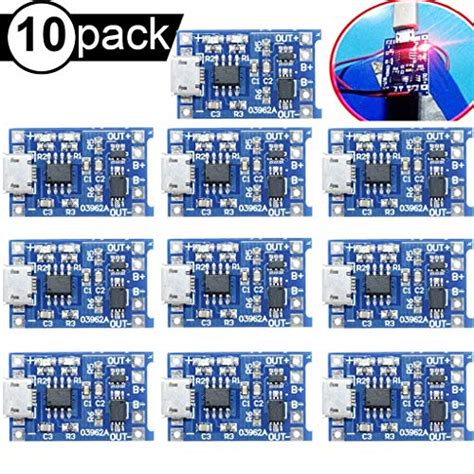 Buy Daoki 10pcs Battery Charging Board Micro Usb Tp4056 Lithium Battery