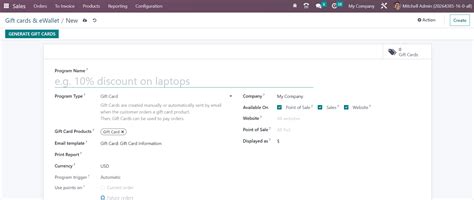 Discount Loyalty And T Card In Odoo 16 Sales Odoo V16 Book