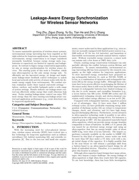 Leakage Aware Energy Synchronization For Wireless Sensor Networks
