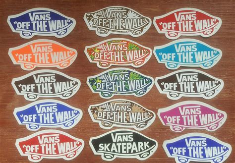 Vintage Vans Skateboard Stickers Off The Wall