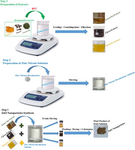 Schematic Representation Of Zno Nanoparticles Synthesized By Green