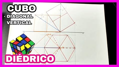 DiÉdrico Cubo🙌 Con Diagonal Vertical🚀 De Punta Youtube