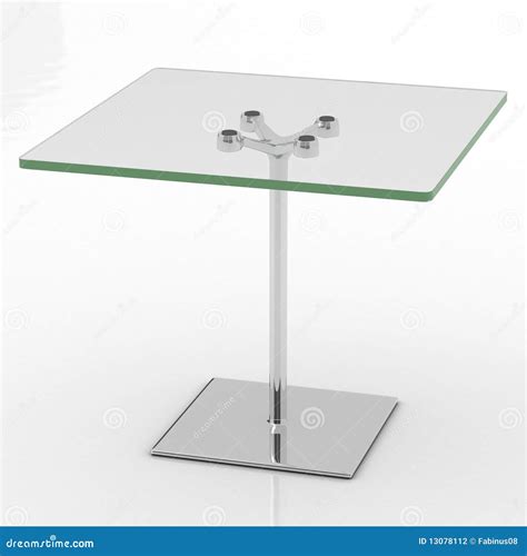 Square Glass Table Stock Illustration Illustration Of Utility 13078112