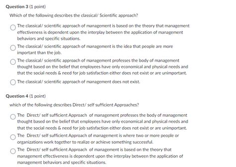 Solved Which Of The Following Describes The Classical