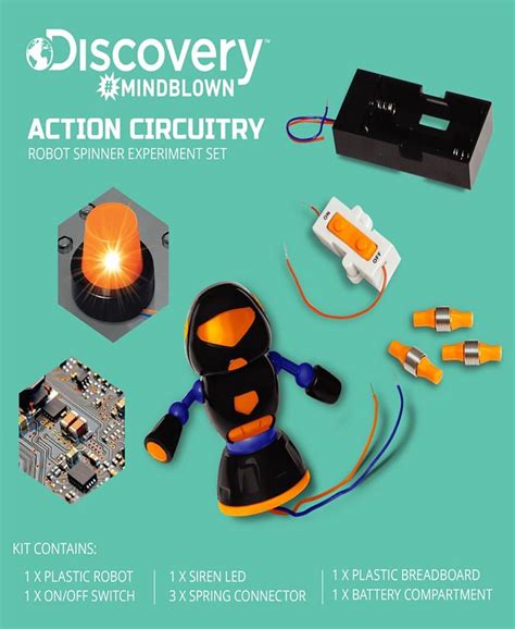 Discovery Mindblown Toy Circuitry Action Experiment Robot Spinner Macys