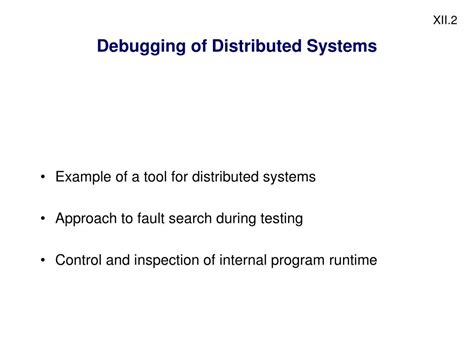 ppt debugging of distributed systems powerpoint presentation free