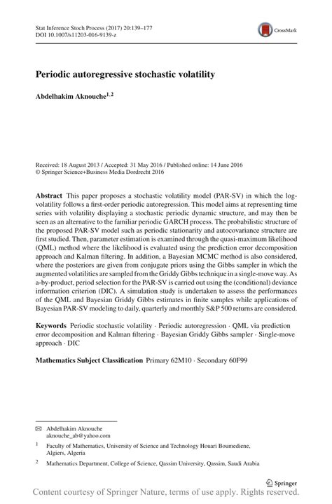 Periodic Autoregressive Stochastic Volatility