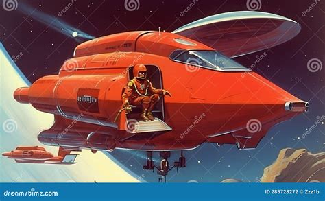 Ai Generated Spacecraft For Planetary Exploration Royalty Free Stock