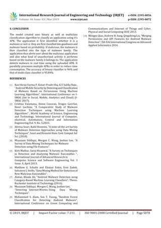 IRJET Android Malware Detection Using Machine Learning PDF
