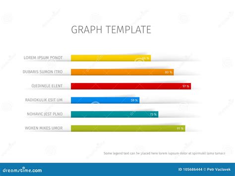 vector column horizontal graph template stock vector illustration of