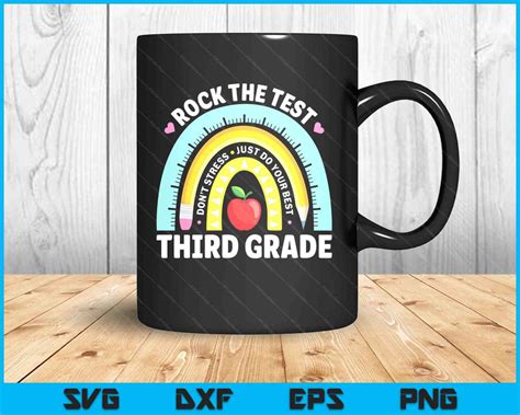 3rd Grade Teacher Third Grade Testing Day Svg Png Digital Files