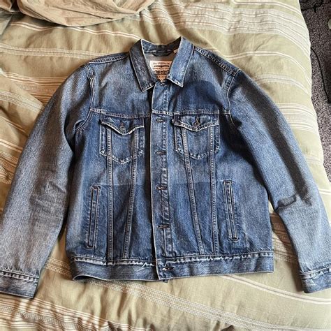 Levis Made In Japan Denim Jacket With A Unique Back Depop