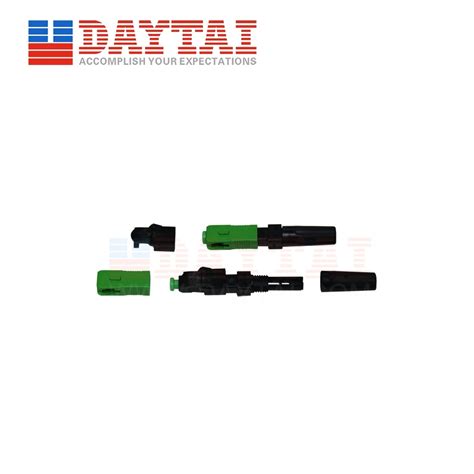 Single Mode FTTH Drop Cable Fiber Optic Sc APC Fast Connector China Fast Connector And Sc