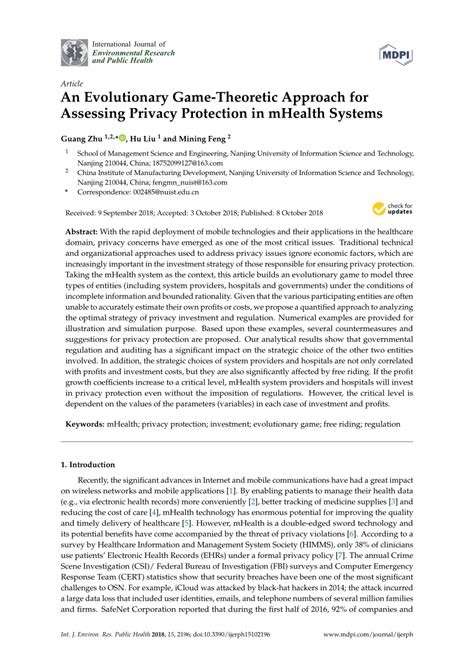 Pdf An Evolutionary Game Theoretic Approach For Assessing Privacy