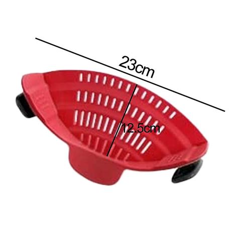 Pot Strainer And Pasta Strainer Adjustable Silicone Clip On Strainer