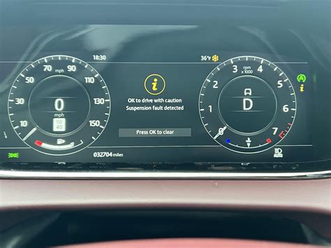 Suspension Fault Detected Rlandrover