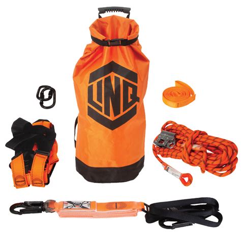Kit LinQ Standard Roofers Kit C W Harness M Lanyard M Rope Grab M Anchor Strap Karabiner
