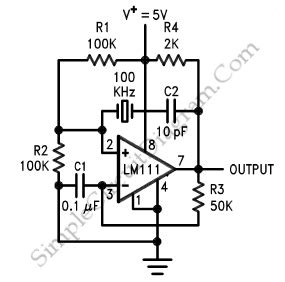 Crystal Oscillator Simple Circuit Diagram