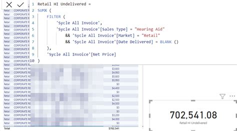 Dax To Filter Values Greater Than 0 Not Working Microsoft Fabric