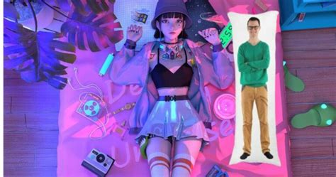Anime Girl Buys Lonely Nerd Body Pillow