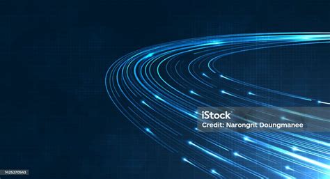 블루 라이트 줄무늬 광섬유 스피드 라인 5g 또는 6g 기술 무선 데이터 전송을위한 미래 지향적 인 배경 추상적 인 고속 인터넷 인터넷 네트워크 개념 벡터 디자인 5g에