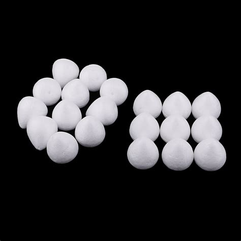 20pcs Water Shape Polystyrene Styrofoam Foam For M Grandado