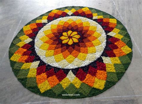 60 Most Beautiful Pookalam Designs For Onam Festival