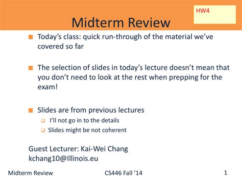 midterm review