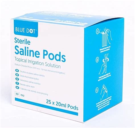 Sterile Saline Pods Eye Eash 25 X20ml