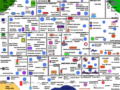 Bikini Bottom On A Map R Spongebob