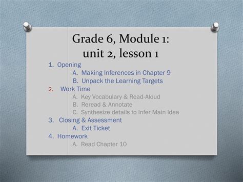 PPT Grade Module Unit Lesson PowerPoint Presentation Free Download ID