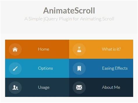Jquery Scroll To Plugin With Easing Effects Animate Scroll