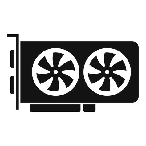 premium vector chip gpu card icon simple vector graphic pc cpu fan