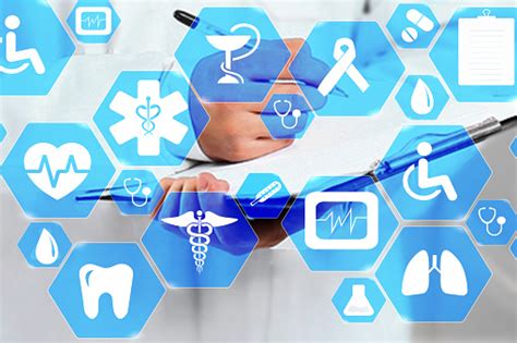 병원 배경에 청진기와 가상 터치 스크린과 의사에 의료 네트워크 연결 기술 및 의학 개념 건강관리와 의술에 대한 스톡 사진 및 기타 이미지 건강관리와 의술 검사 보기