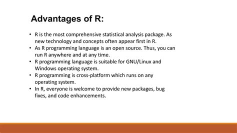 Introduction To R Programming Pptx Programming Languages Computing