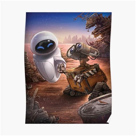 Romance Wall E And Eve Art Poster For Sale By Samriveraa Redbubble
