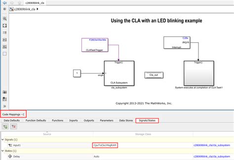 Using The Control Law Accelerator Cla Matlab And Simulink