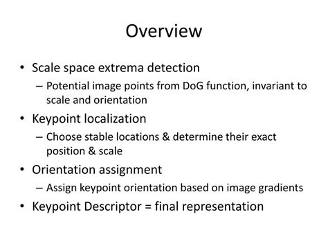 Ppt Sift Paper Powerpoint Presentation Free Download Id3427119
