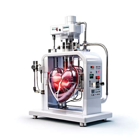 Photo Of Cardiopulmonary Bypass Machine Isolated On White Glossy