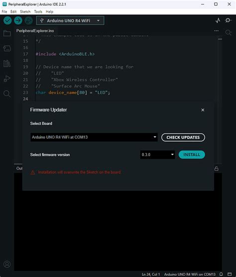 No Device Found On Latest IDE UNO R WiFi Arduino Forum