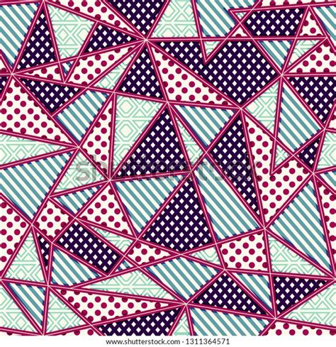 Geometric Fabric Seamless Pattern Stock Illustration 1311364571