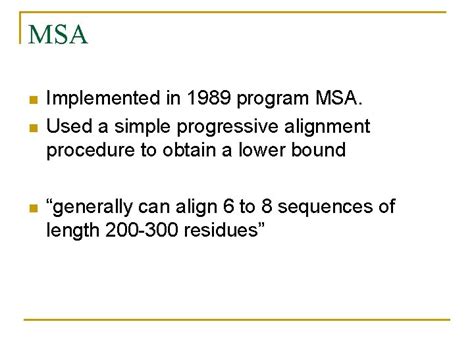 Optimal Sum Of Pairs Multiple Sequence Alignment David