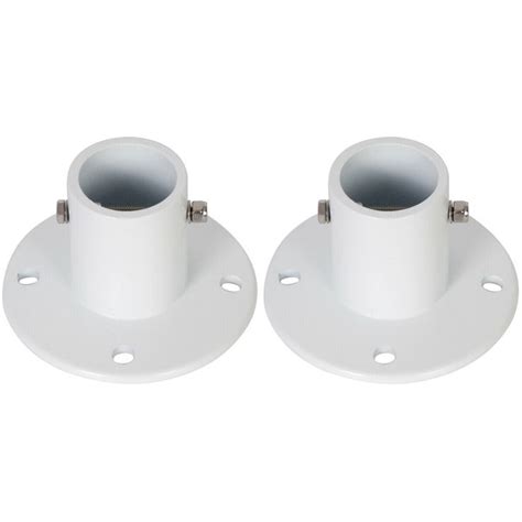 Kuafu For Inground Swimming Pool Slide Aluminum Silde Deck Flanges 2pcs