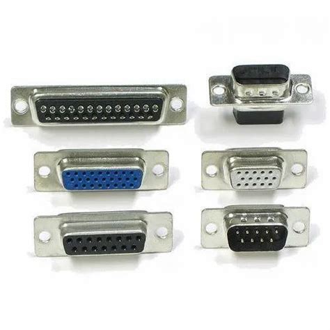 d sub connectors db9 db15 db25 db37 db44 db50 at rs 8 00